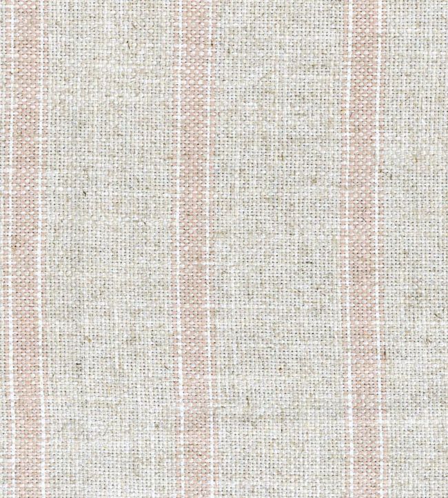 Forfar Stripe Fabric in Powder by Ian Mankin | Jane Clayton