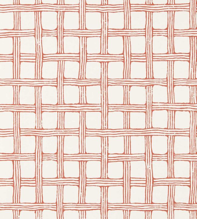 Fretwork Wallpaper in Ladybird Red by Scion | Jane Clayton