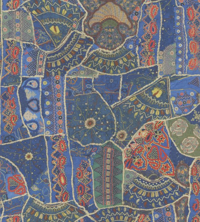 Front Row Wallpaper in Jewel Blue by GP & J Baker | Jane Clayton