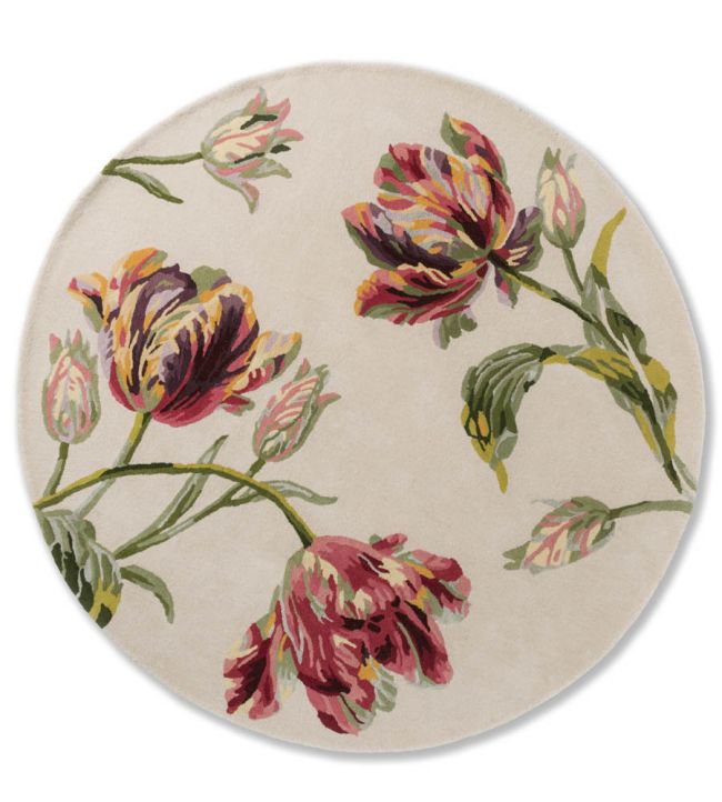 Gosford Round Rug in Cranberry by Brink & Campman | Jane Clayton