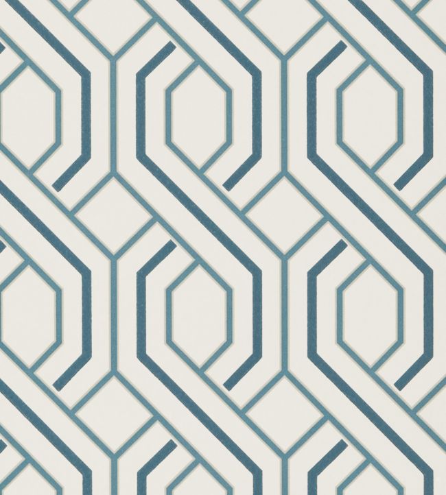 Parterre Wallpaper by GP & J Baker in Indigo | Jane Clayton