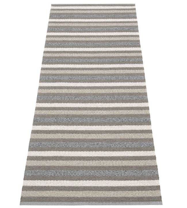 Grace Runner Rug in Charcoal by Pappelina | Jane Clayton