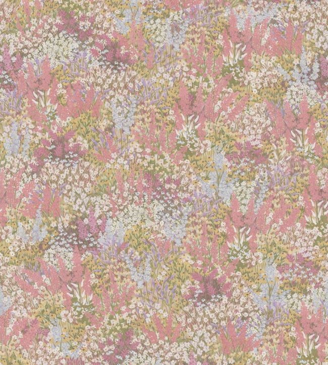 Grande Fleur Linen Union Fabric in Peach & Blush by Cole & Son | Jane ...