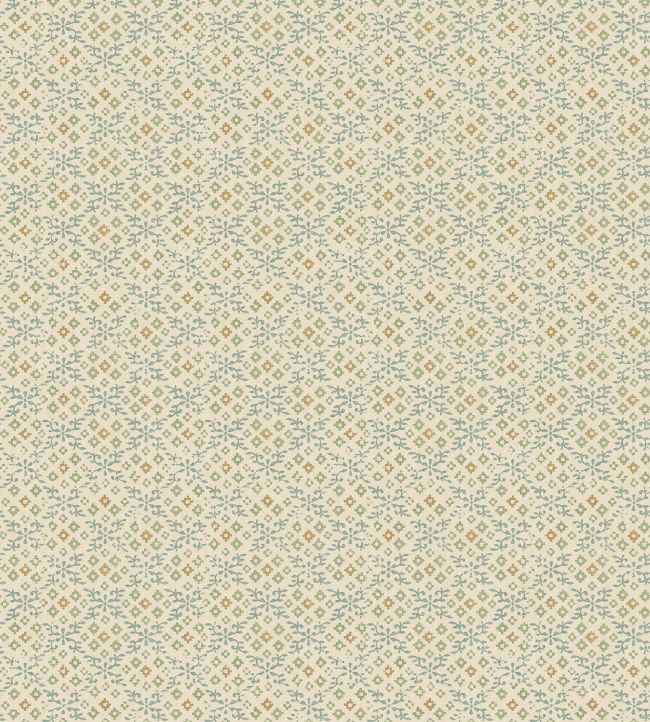 Grantly Wallpaper in Aqua by GP & J Baker | Jane Clayton