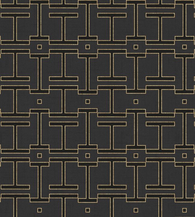Grid Wallpaper in Slate by Coordonne | Jane Clayton