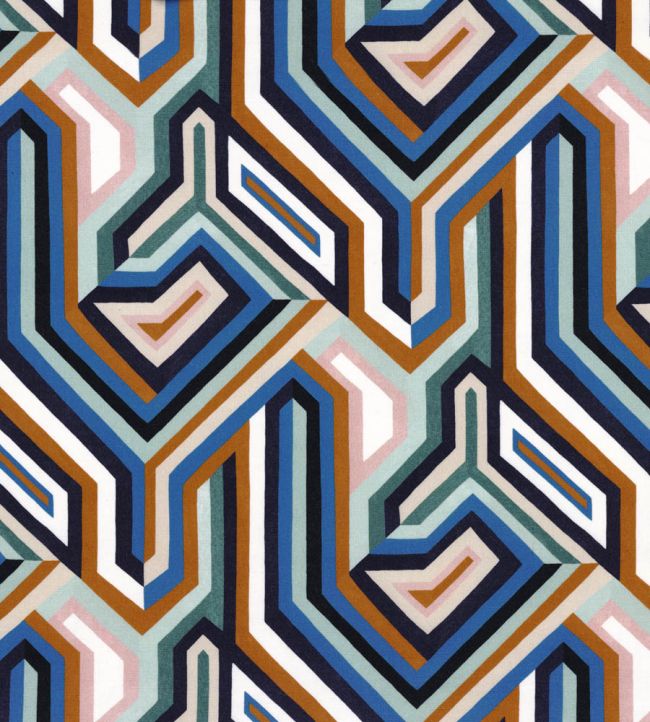 Gugg Fabric in Indigo by Camengo | Jane Clayton