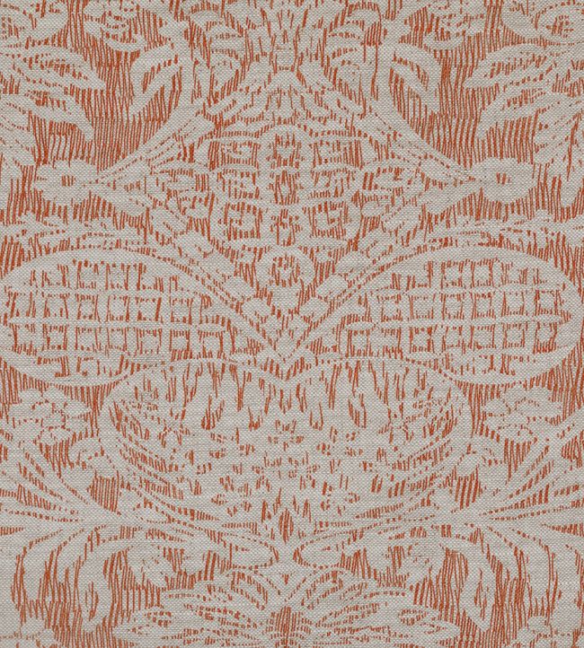 Hackford Fabric in Tangerine by Fermoie | Jane Clayton