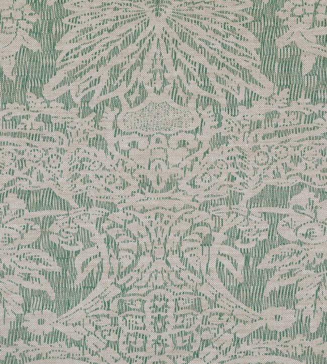 Hackford Fabric in Green by Fermoie | Jane Clayton