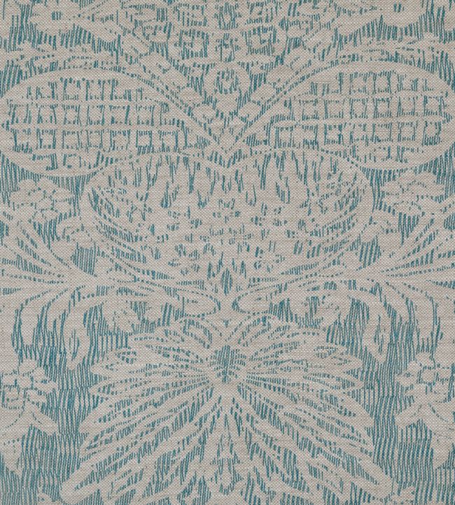 Hackford Fabric in Ocean by Fermoie | Jane Clayton