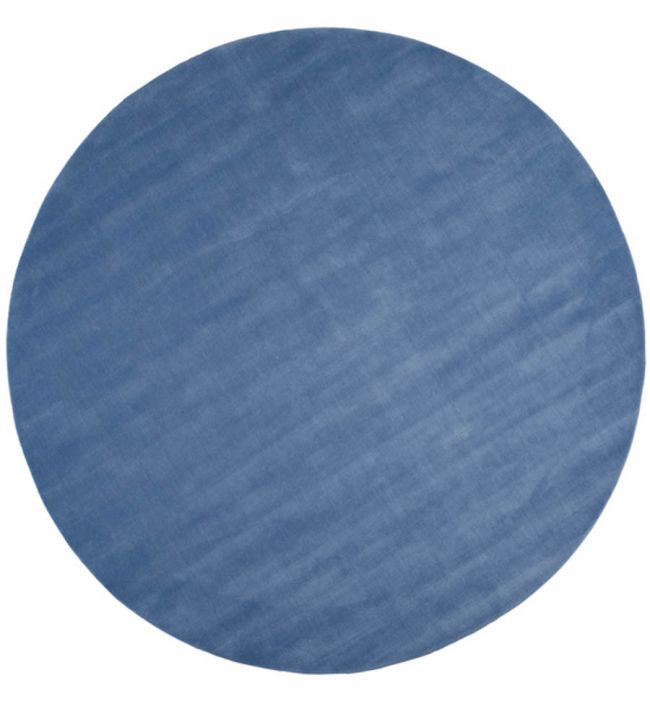 Halo Cloud Round Rug in Blue by Linie Design | Jane Clayton