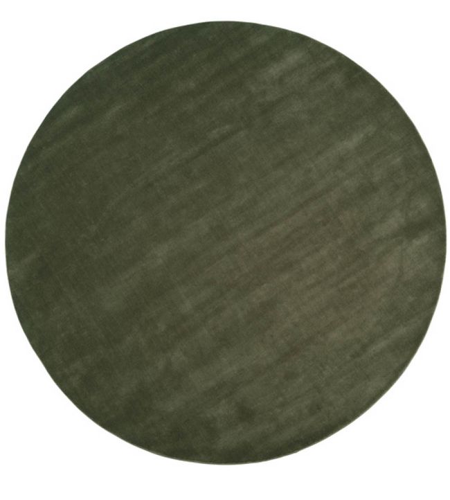 Halo Cloud Round Rug in Moss by Linie Design | Jane Clayton