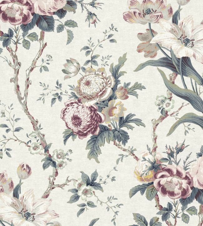 Hampton Fabric in Old Rose by Warner House | Jane Clayton