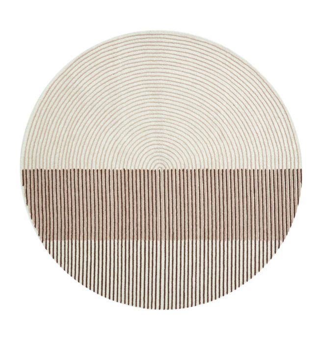 Ply Round Rug in Pink by GAN | Jane Clayton