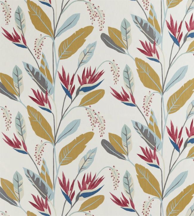 Llenya Fabric by Harlequin in Cerise/Harbour/Saffron | Jane Clayton