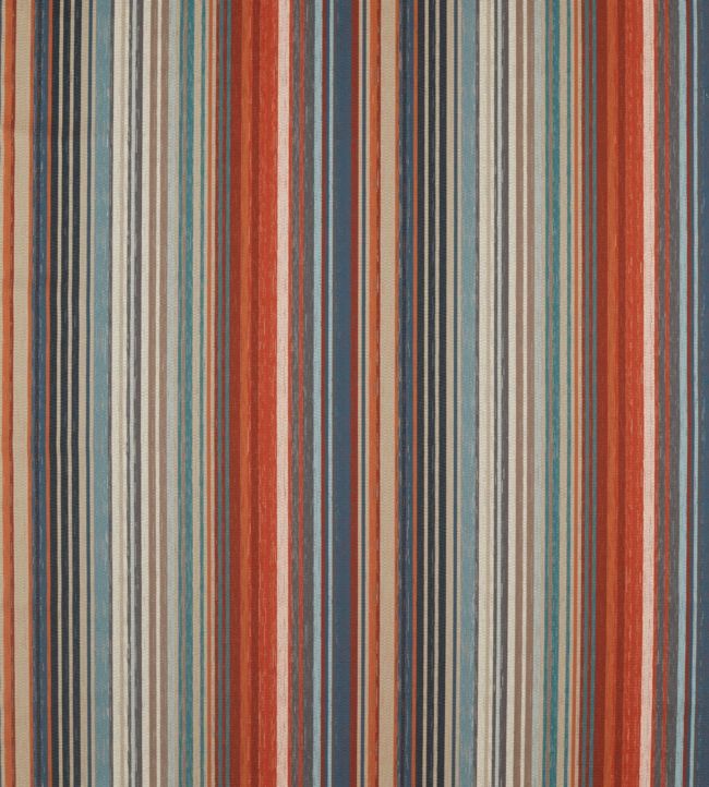 Spectro Stripe Fabric by Harlequin in Teal / Sedonia / Rust | Jane Clayton