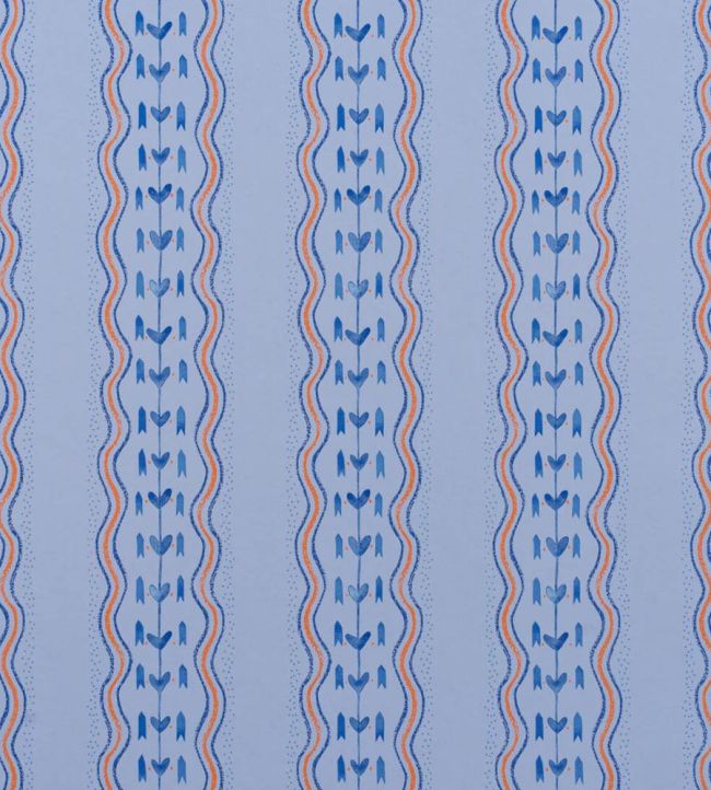 Hearty Wallpaper in Sherbert by Andrew Martin | Jane Clayton