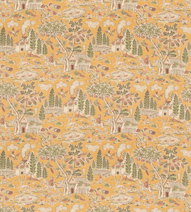 Home Park Fabric in Ochre by GP & J Baker | Jane Clayton