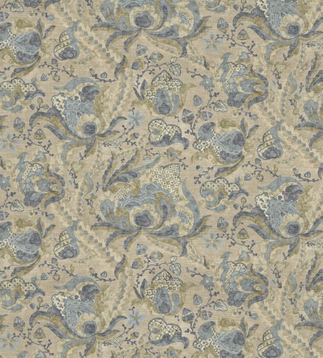 Houghton Fabric in Ink by Warwick | Jane Clayton