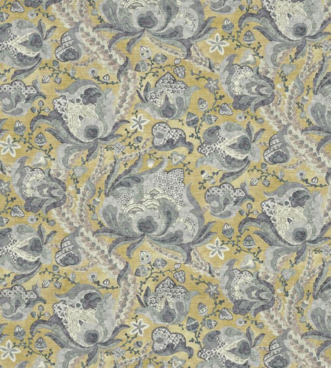 Houghton Fabric in Saffron by Warwick | Jane Clayton