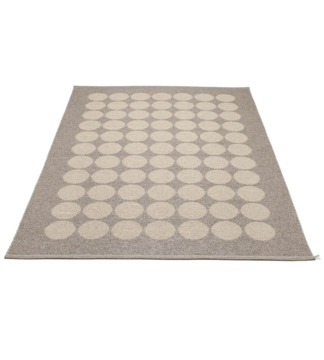 Hugo Rug in Mud Metallic/Mud by Pappelina | Jane Clayton