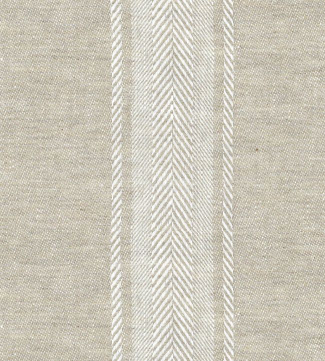 Salcombe Stripe Fabric by Ian Mankin in Oatmeal | Jane Clayton