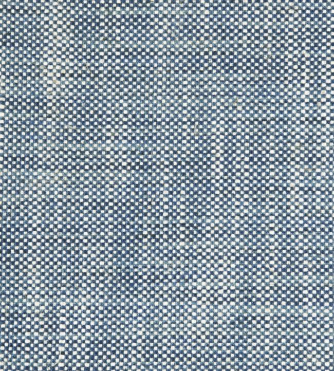 Newbury Hopsack Fabric by Ian Mankin in Blue | Jane Clayton