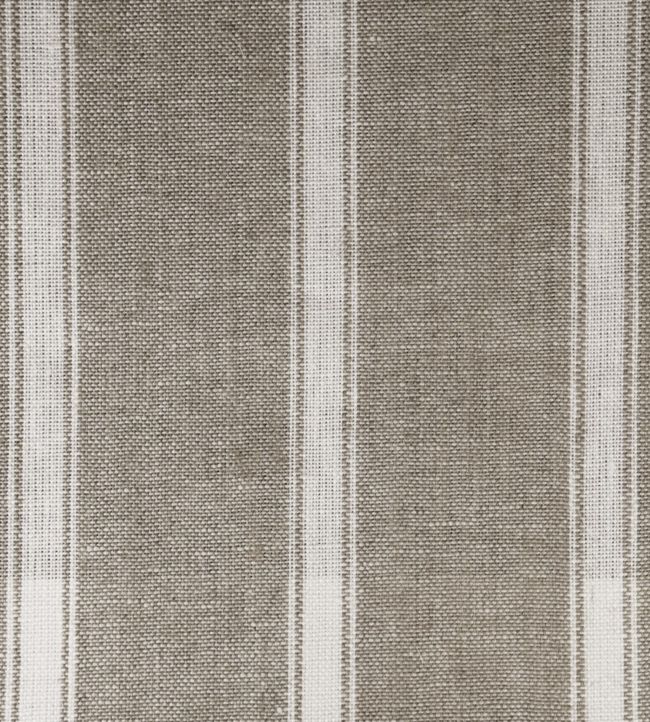 Angus Stripe Fabric by Ian Mankin in Nordic Ivory | Jane Clayton