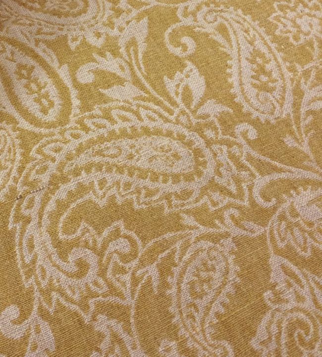 Pomeroy Paisley Fabric by Ian Sanderson in Straw | Jane Clayton