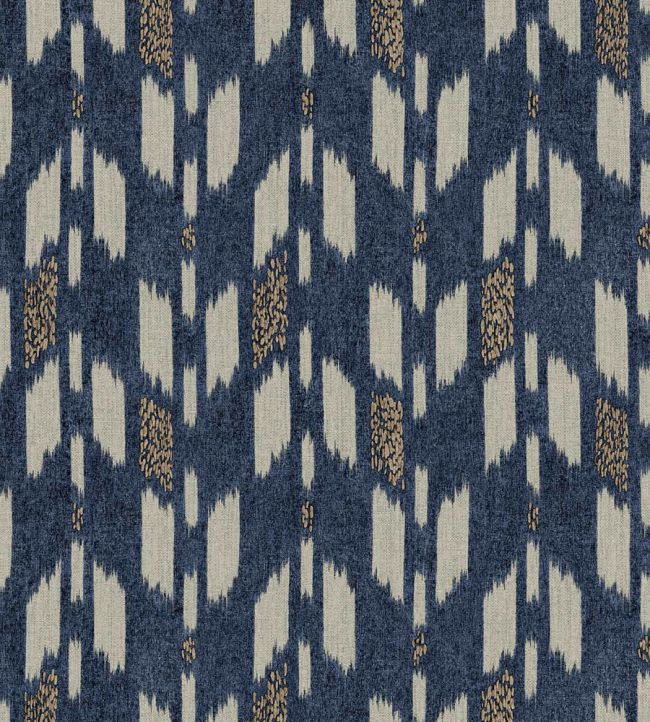 Ikat Desert Wallpaper in Blue by Eijffinger | Jane Clayton