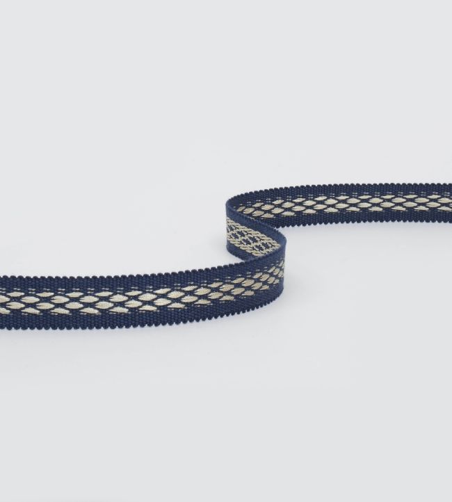 Ikat Diamonds Tape Trimmings in Midnight Blue by Jim Thompson | Jane ...