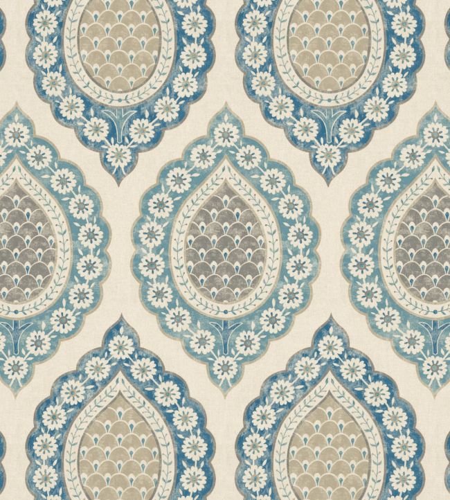 Indienne Fabric in Lapis by The Pure Edit | Jane Clayton