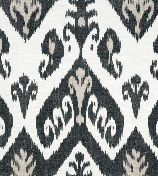 Indies Ikat Fabric in Black by Thibaut | Jane Clayton