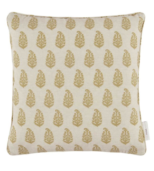 Indira Ready Made Cushions in Ochre by The Pure Edit | Jane Clayton