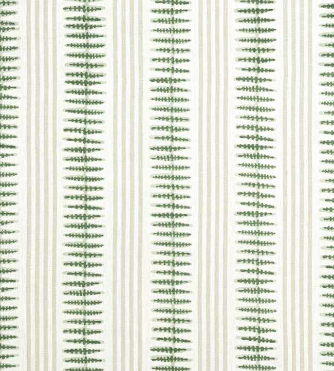Indo Stripe Fabric in Spruce by Thibaut | Jane Clayton