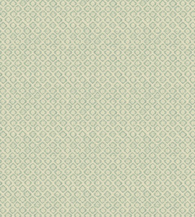 Indus Flower Wallpaper in Aqua by GP & J Baker | Jane Clayton
