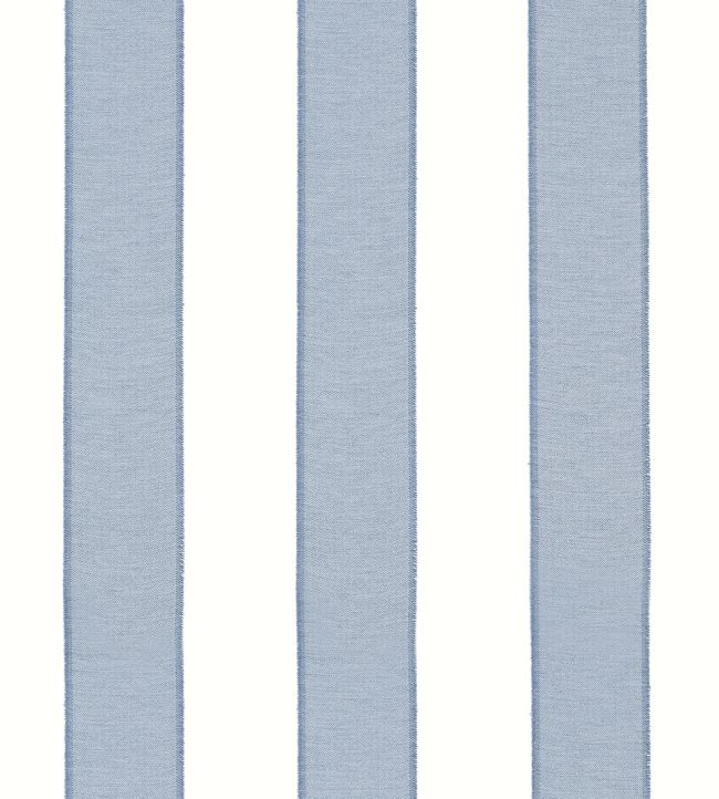 Intaglio Stripe Fabric in Oxford Blue by Thibaut | Jane Clayton