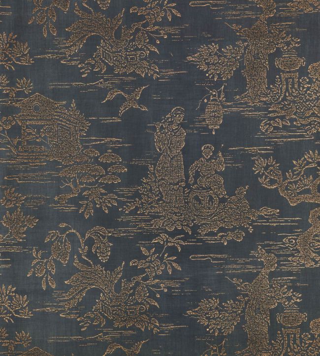 Isenzo Wallpaper in Shadow by Black Edition | Jane Clayton