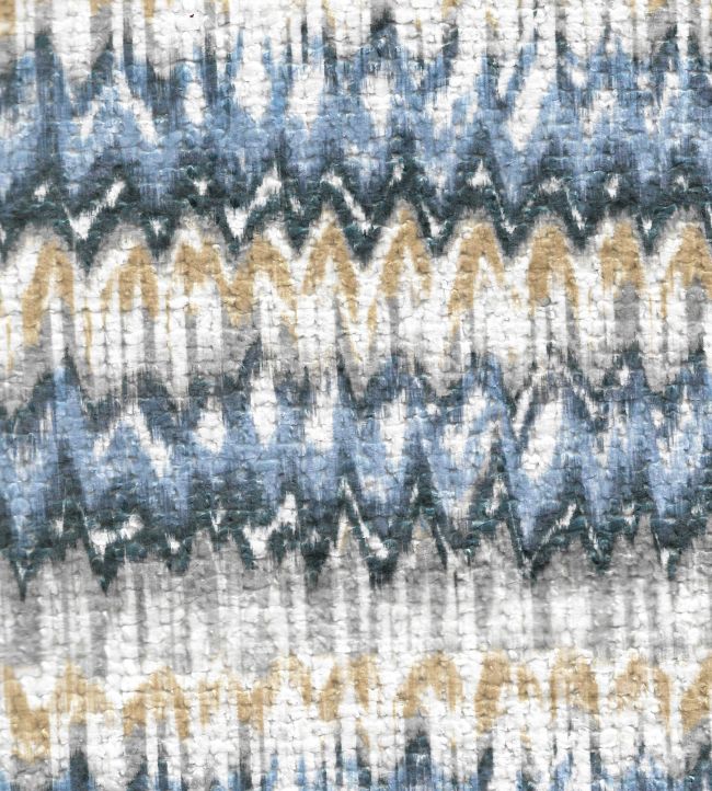 Iskat Fabric in Denim by Wemyss | Jane Clayton