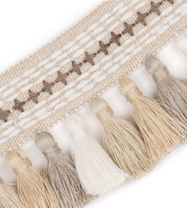 Jamboree Fringe Trimmings in Natural by Christopher Farr Cloth | Jane ...