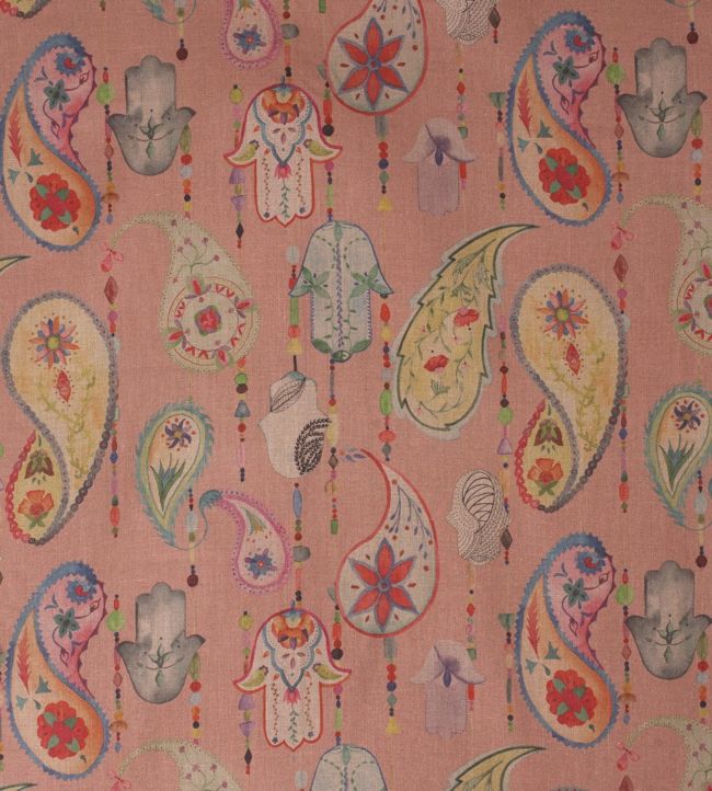 Boho Chic Fabric by James Malone in Soft Pink | Jane Clayton