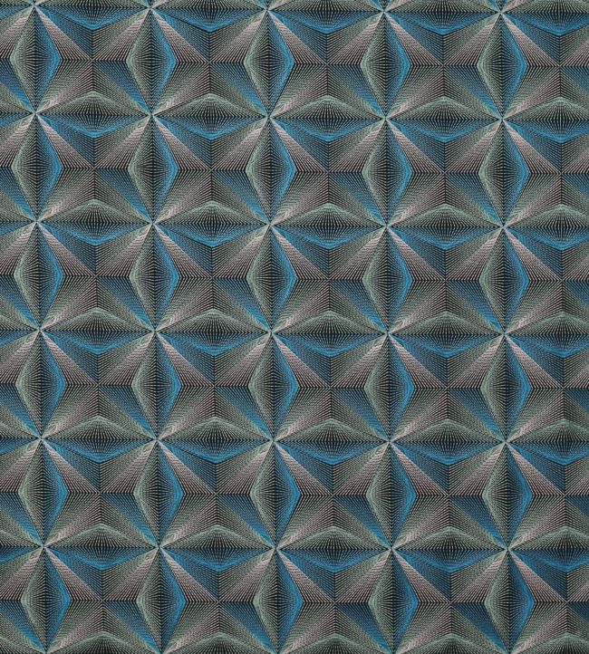 Quantum Fabric by Jane Churchill in Blue/Aqua | Jane Clayton