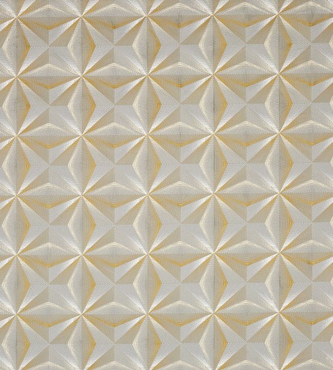 Quantum Fabric by Jane Churchill in Gold/Grey | Jane Clayton