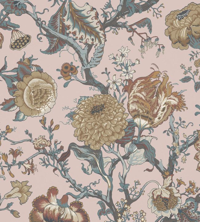 Jannah Wallpaper in Pink by Warner House | Jane Clayton