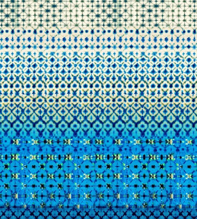 Karaoshi Wallpaper mural in Indigo by Designers Guild | Jane Clayton