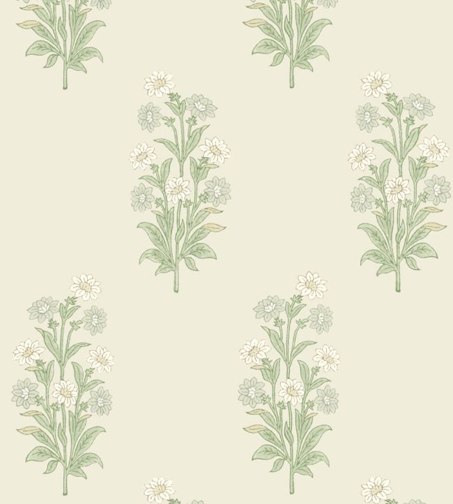 Kashmir Flower Wallpaper in Ivory by DADO | Jane Clayton