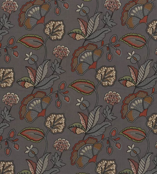 Kiln Scroll Fabric in Slate by Designers Guild | Jane Clayton