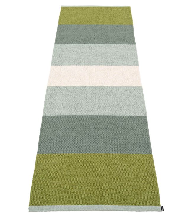 Kim Runner Rug in Olive by Pappelina | Jane Clayton