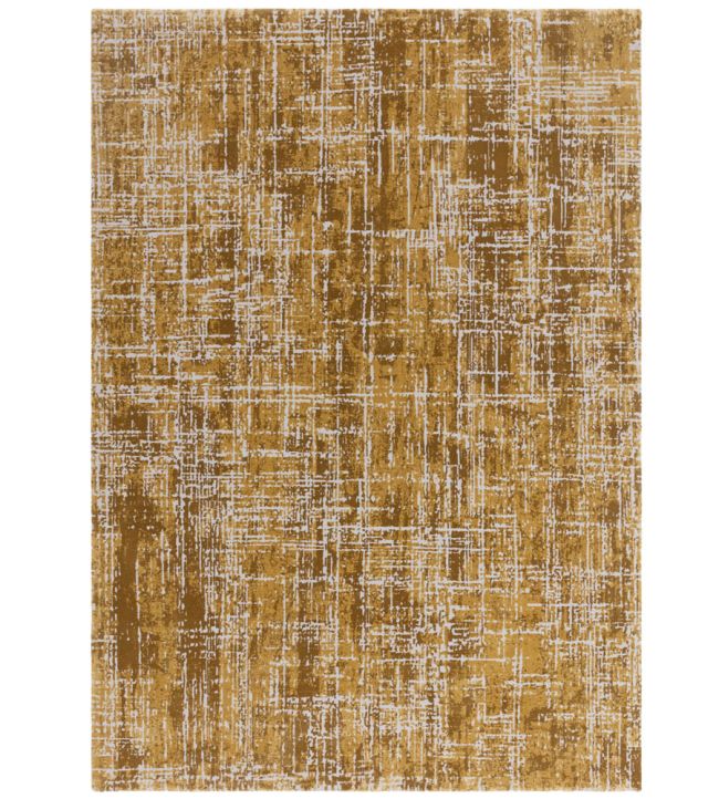 Kuza Abstract Rug in Gold by Asiatic | Jane Clayton