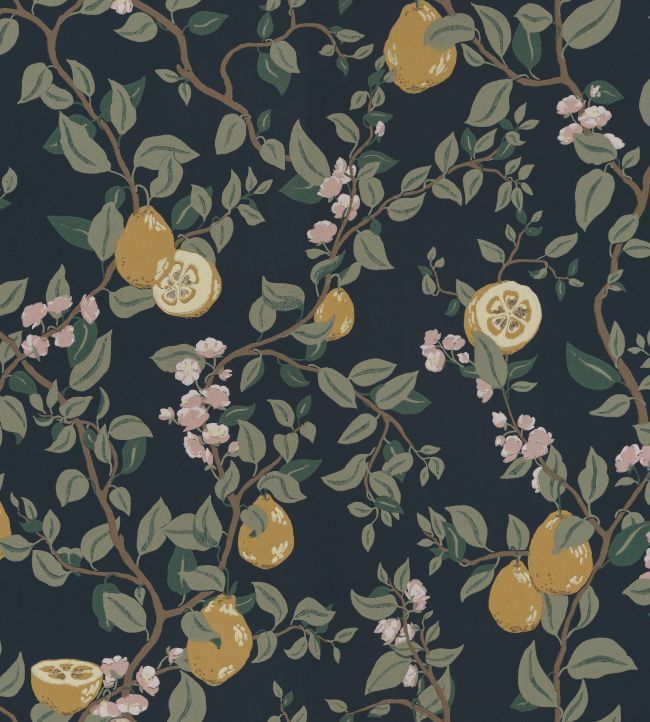 Kvitten Wallpaper in Midnight Blue by Sandberg | Jane Clayton