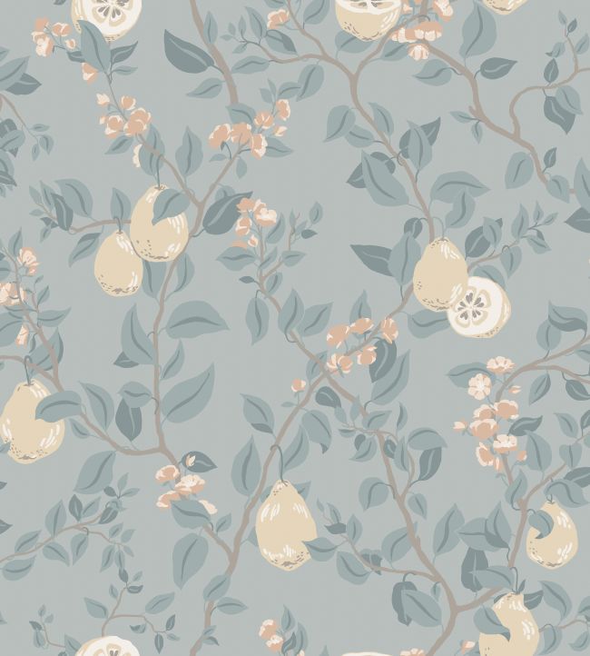 Kvitten Wallpaper in Soft Blue by Sandberg | Jane Clayton